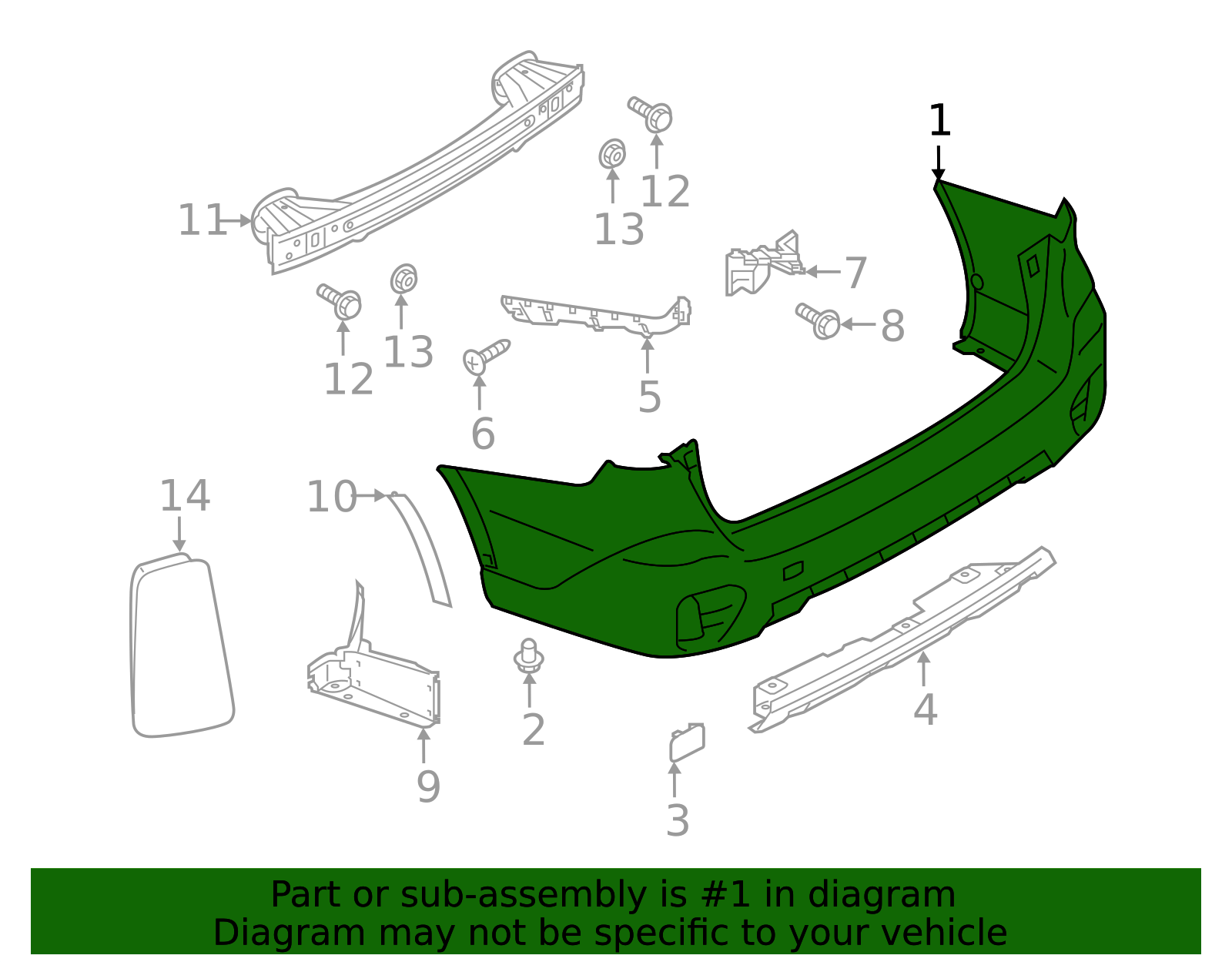 2020-2022 Subaru Outback Bumper Cover 57702AN11A | OEM Parts Online