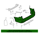 2020-2022 Subaru Outback Bumper Cover 57702AN11A | Subaru Parts Store