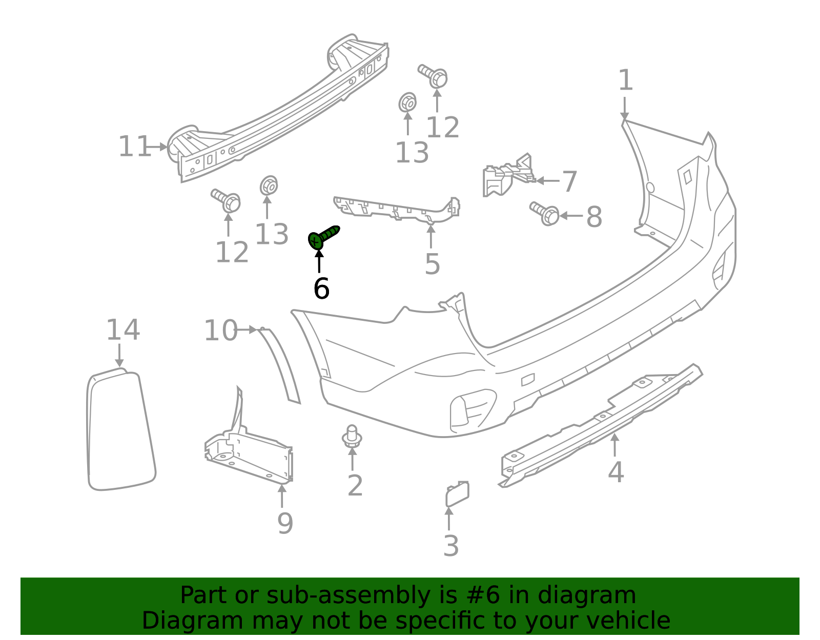 2008-2025 Subaru Side Bracket Screw 904500029 | Subaru Parts Store