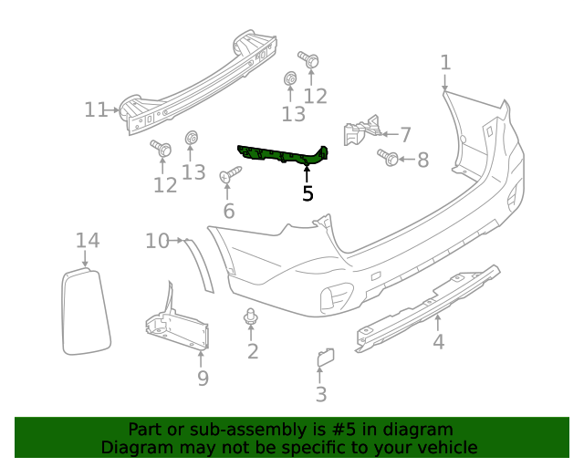 2020 Subaru Outback Side Bracket 57707AN34A | TascaParts.com