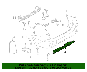57734AN10A - Bumper Guard | Subaru Parts Deals