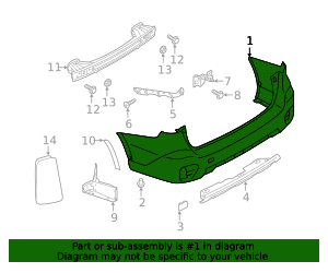 2023-2025 Subaru Outback Bumper Cover 57702AN20B | Subaru Parts Store
