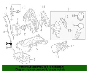 023-997-10-45-64 - Engine Oil Dipstick Tube Seal 2011-2018 Mercedes ...