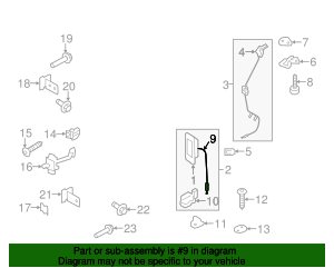 F2UZ-15264A65-B - Release Cable 1997-2014 Ford | Direct Factory Parts