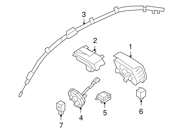 Genuine Clock Spring for 2009-2014 Hyundai Genesis | Part# 93490-3M000 ...