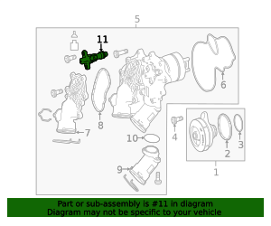 2015-2023 Mercedes-Benz Coolant Temp Sensor 1772003900 ...
