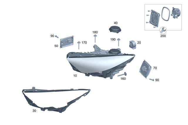 2023-2024 Mercedes-Benz Lamp Unit 232-906-48-02 | MB OEM Parts