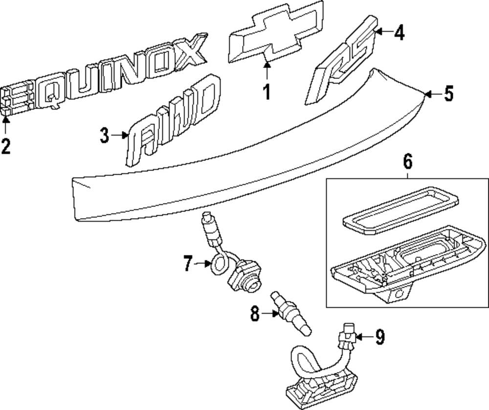 2024-2025 Chevrolet Equinox EV Nameplate 85130304 GM | GMPartsDirect.com