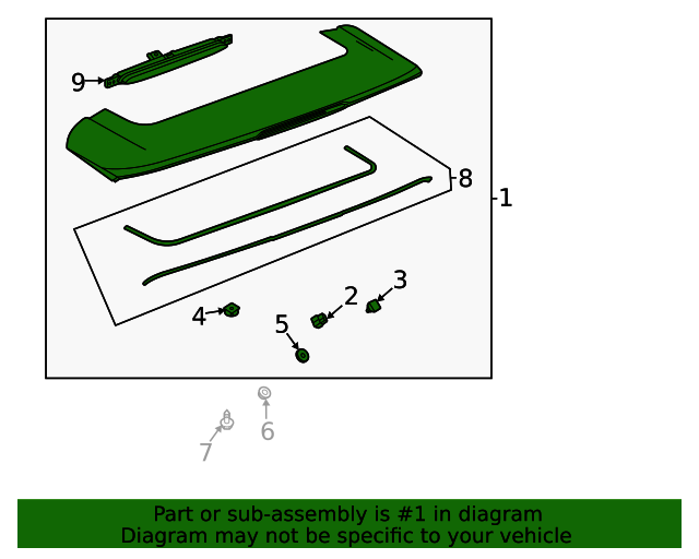 2021 Buick Encore GX Primed Rear End Spoiler 42769223 | QuirkParts