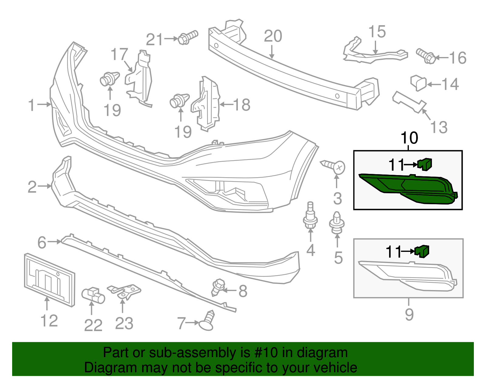 2015-2016 Honda CR-V Bezel 71108-T1W-A00 | Cheaper Honda Parts