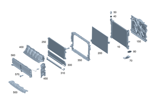 099-500-89-01 - Condenser 2022-2024 Mercedes-Benz | Mercedes-Benz USA Parts