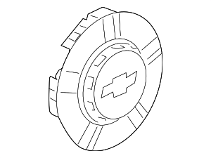 09597991 - Button Style Center Cap with Bowtie Logo 2007-2014 Chevrolet ...