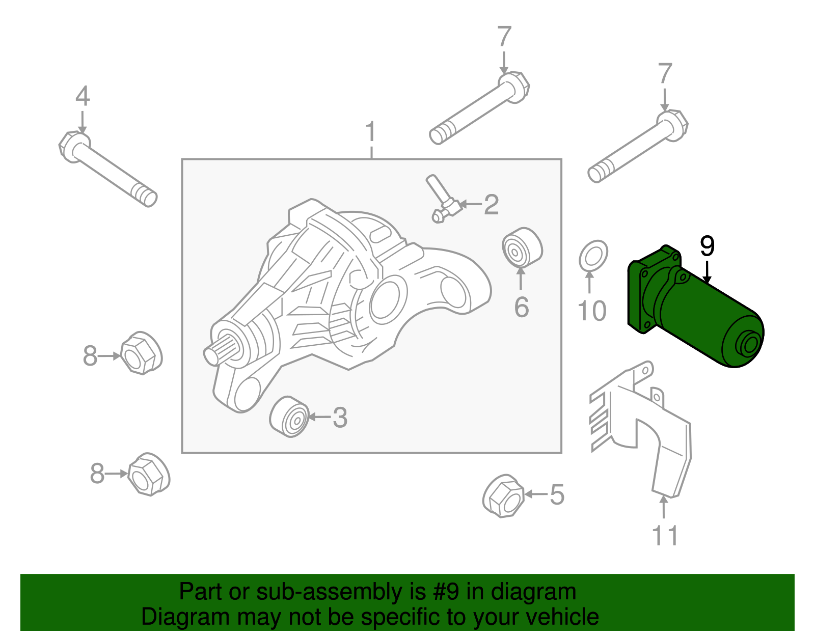 2011-2018 Porsche Differential Lock Motor 970-624-350-00 | OEM Parts Online