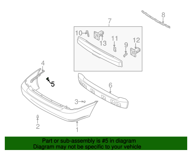 86593-22000 - Bumper Cover Clip 2001-2006 Kia Optima | Kia.Parts Store