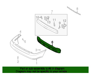 86620-3C000 - Energy Absorber 2001-2006 Kia Optima | Kia.Parts Store