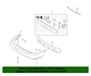 86633-3C000 - Upper Bracket 2001-2006 Kia Optima | Kia.Parts Store
