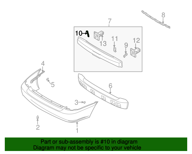 86633-3C000 - Upper Bracket 2001-2006 Kia Optima | Kia.Parts Store