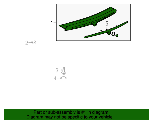2006-2009 Cadillac STS Rear End Spoiler Kit with Emblems, Stop Lamp ...