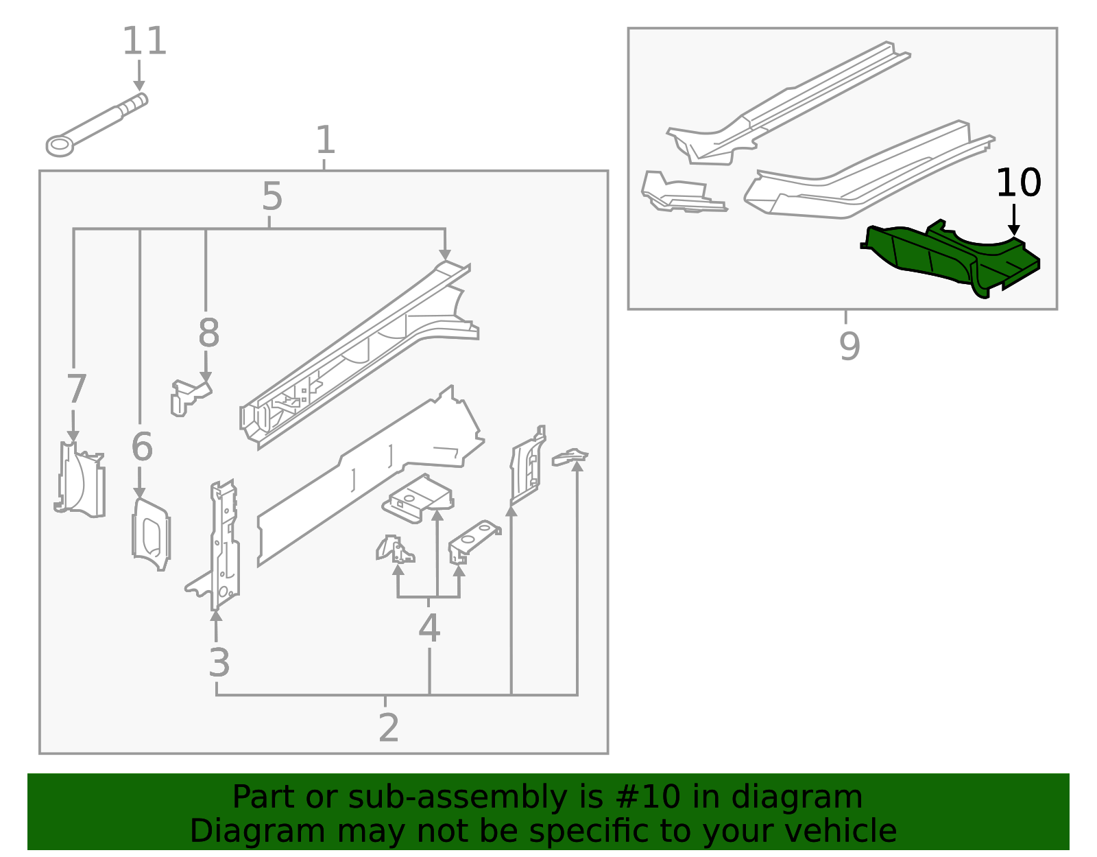 51630SJ0009P - Reinforcement 2019-2024 Subaru Forester | Subaru Factory ...