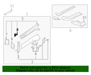 51629SJ0009P - Frame Side Member Bracket 2019-2024 Subaru | AutoNation ...