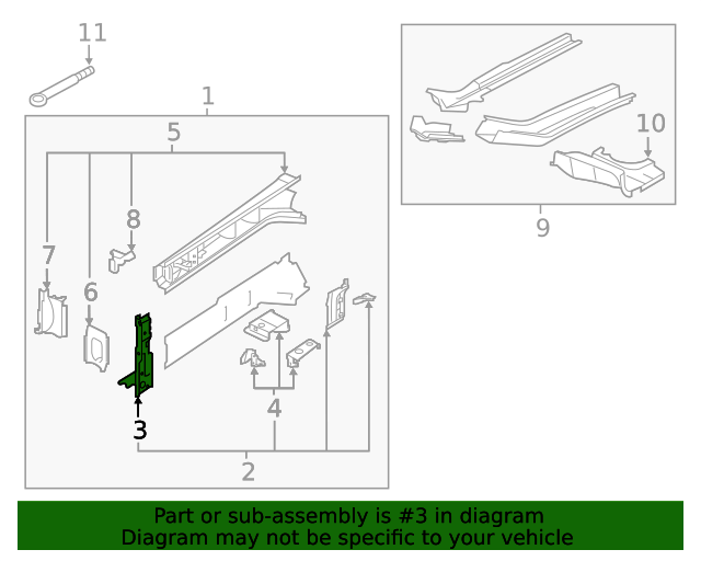 2019-2024 Subaru Forester Front Bracket 51619SJ0009P | Subaru Parts Store