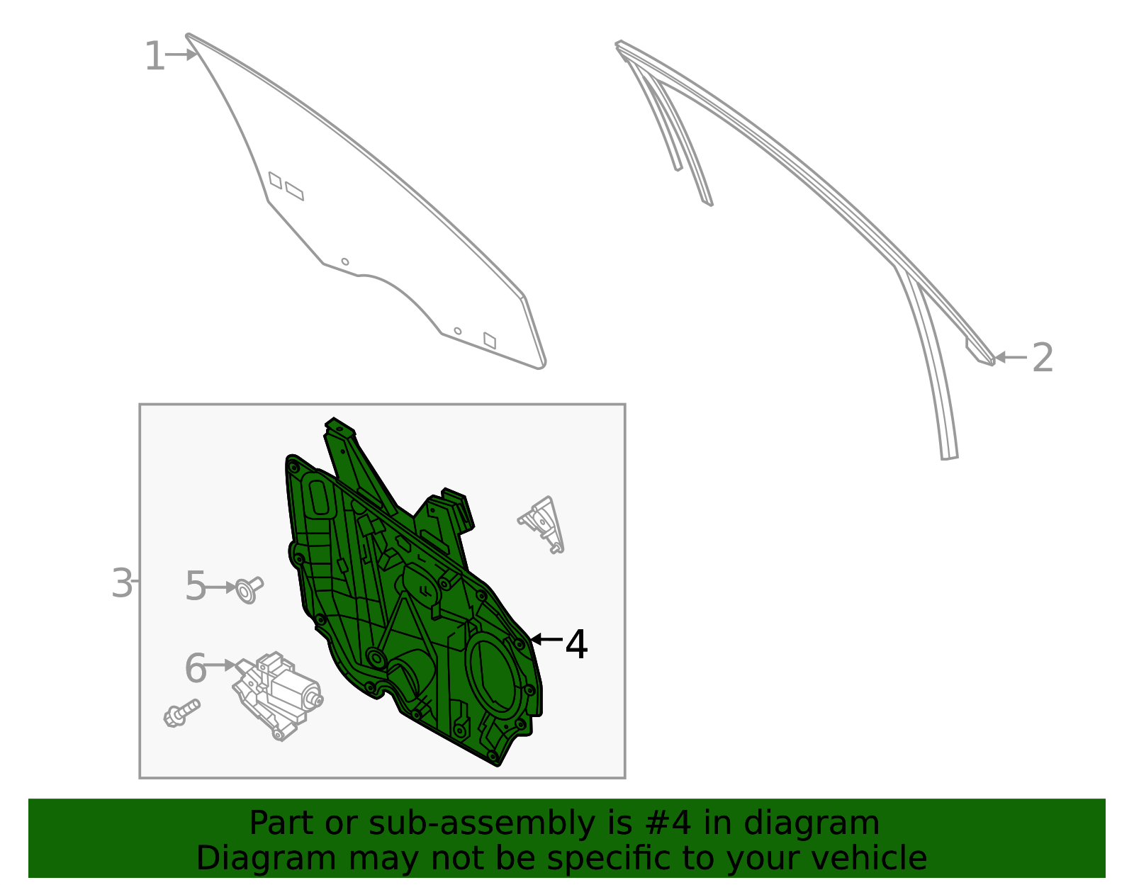 2020-2025 Ford Escape Window Regulator LJ6Z-5823209-C | OEM Parts Online