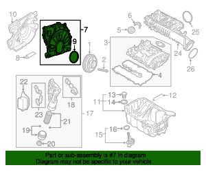 11-14-8-512-597 - Timing chain cover 2014-2022 Mini | AutoNationParts.com