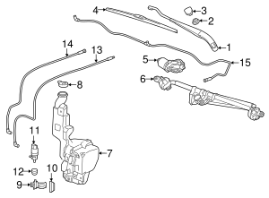 2014-2024 GM Windshield Wiper Blade, 21.86 in 84613732 | GM Parts Center