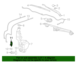 2015-2022 GM Windshield Washer Pump 84518405 | GMPartsDirect.com