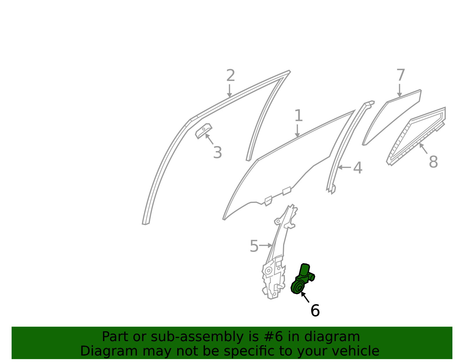 2019-2025 Nissan Altima Window Motor 80731-6CA0B | Bill Kay Nissan Parts