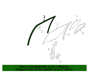 82331-9HE0A - Run Channel 2019-2024 Nissan Altima | Nissan Parts ...