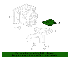 57116-T20-A00 - Bracket B Modulator - Genuine Honda Parts