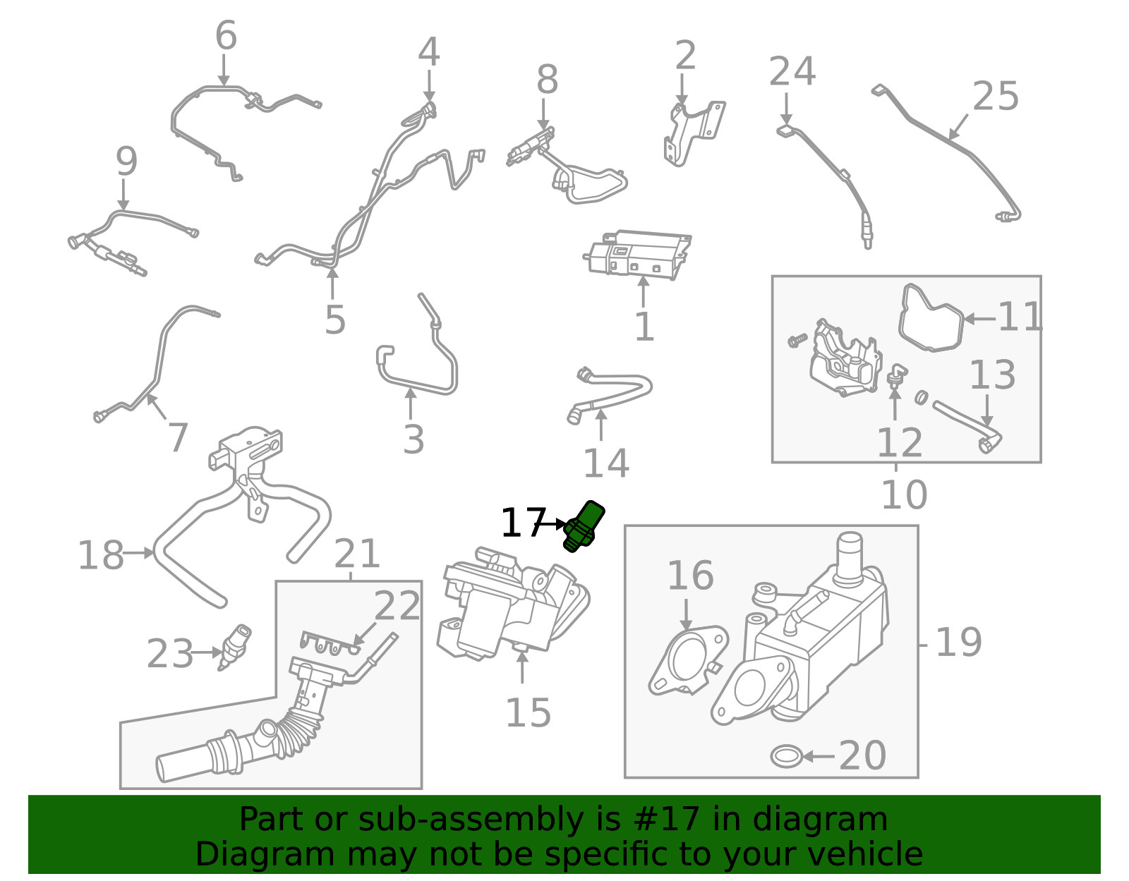 DPFE-34 - Motorcraft™ Exhaust Gas Re-Circulation (Egr) Pressure Sensor ...