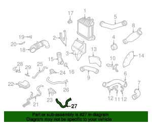 2000-2002 Audi Pressure Line 06A-145-712-C | Audi USA Parts