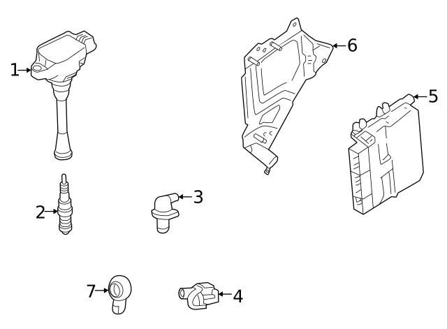 2021 Nissan Rogue Ignition Coil 22448-6RA0A | TascaParts.com