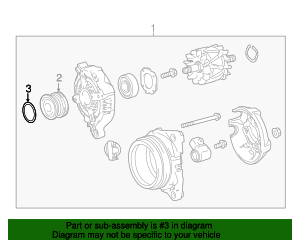 2009-2023 Lexus Pulley Cap 27416-0W050 | Genuine Lexus Parts