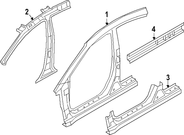 65170-GI000 - Inner Rocker 2022-2024 Hyundai Ioniq 5 | Group 1 Auto Parts