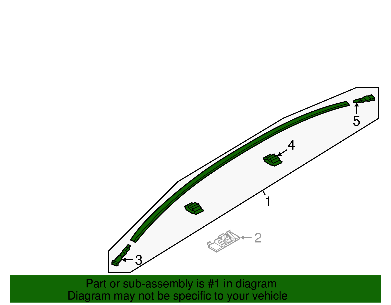 BHR1-50-9L0 - Roof Molding - 2014-2018 Mazda 3 | Mazda Swag