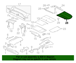 2015-2024 Jaguar F-Type Cargo Cover T2R20673 | Haper Jaguar Parts