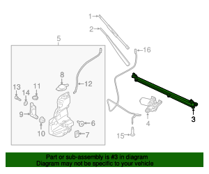 Arm And Pivot Shaft Assembly JL3Z-17566-E | OEM Parts Online
