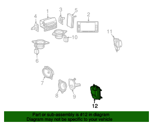 2004-2010 Toyota Sienna Speaker 86150-AE030 | OEM Parts Online