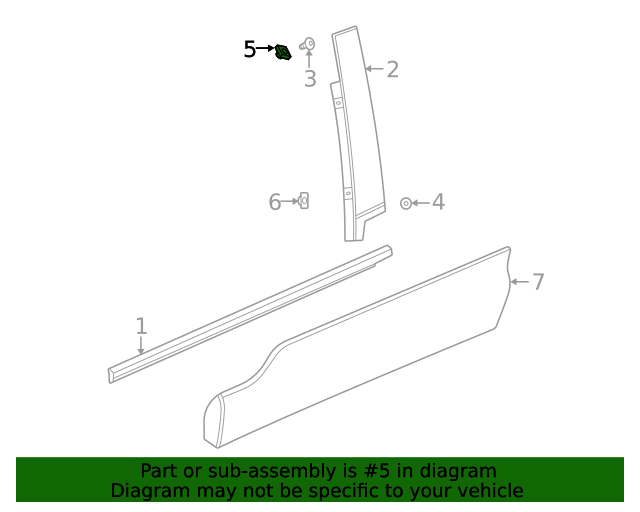 2018-2024 GM Front Applique Retainer Nut 11602314 GM | GMPartsDirect.com