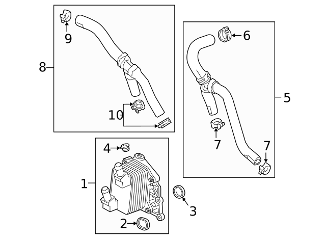 2021-2024 GM Oil Cooler 12733442 | TascaParts.com