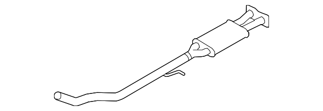 Genuine Muffler & Pipe for 2008-2010 Volvo S80 | Part# 31338361 | Over ...