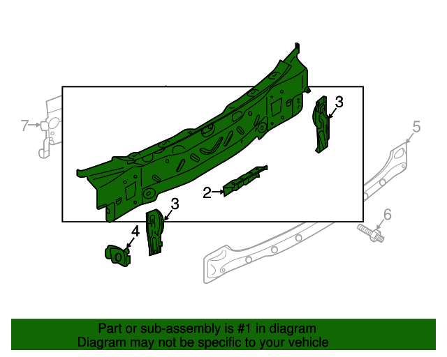 2018-2024 Volkswagen Tiguan Rear Body Panel 5NL-813-301 | vwpartscenter