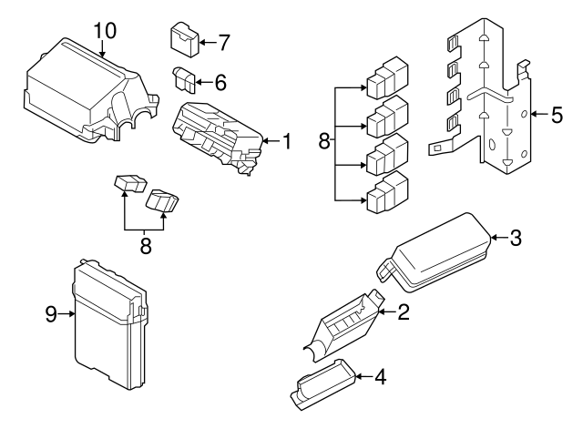 2013-2019 Nissan IPDM Integrated Power Distribution Module 284B7-1HR6A ...