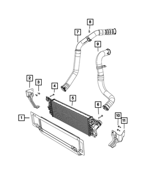 2020-2023 Ram 1500 Charge Air Cooler Duct 68269545AA | Mopar eStore