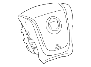 2017-2020 Cadillac Jet Black Steering Wheel Airbag 86534832 GM ...