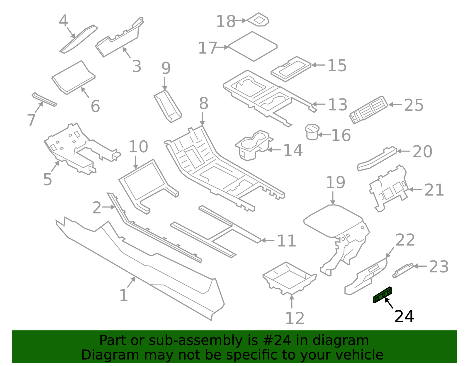 LR076856 - Bezel 2020-2023 Land Rover Range Rover Evoque | AutoNation Parts