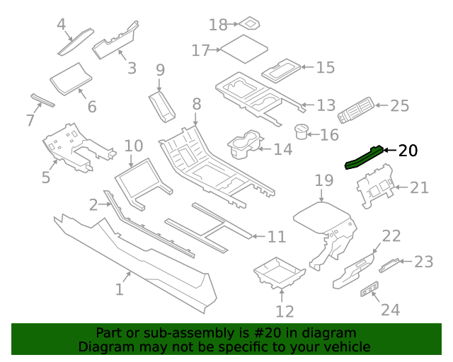 Genuine OEM Finish Molding Part# LR138667 Fits 2020-2023 Land Rover ...